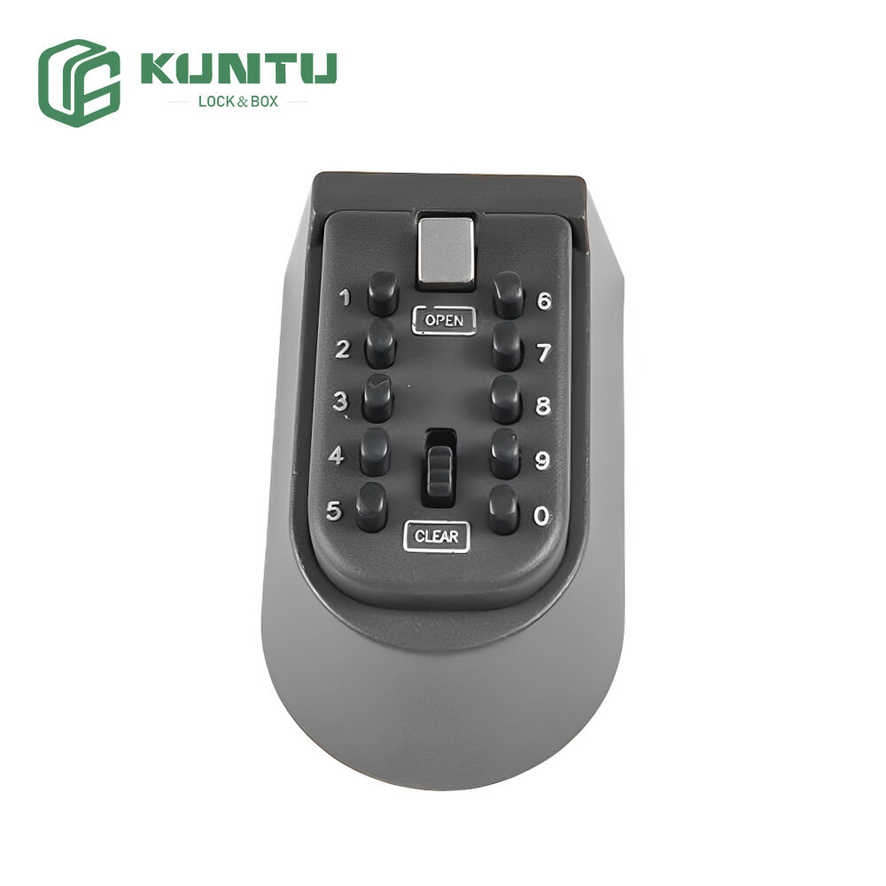 Key Storage Security Lock 10-Digit Push Button Combination Security Key Safes | Wall Mount Key ...